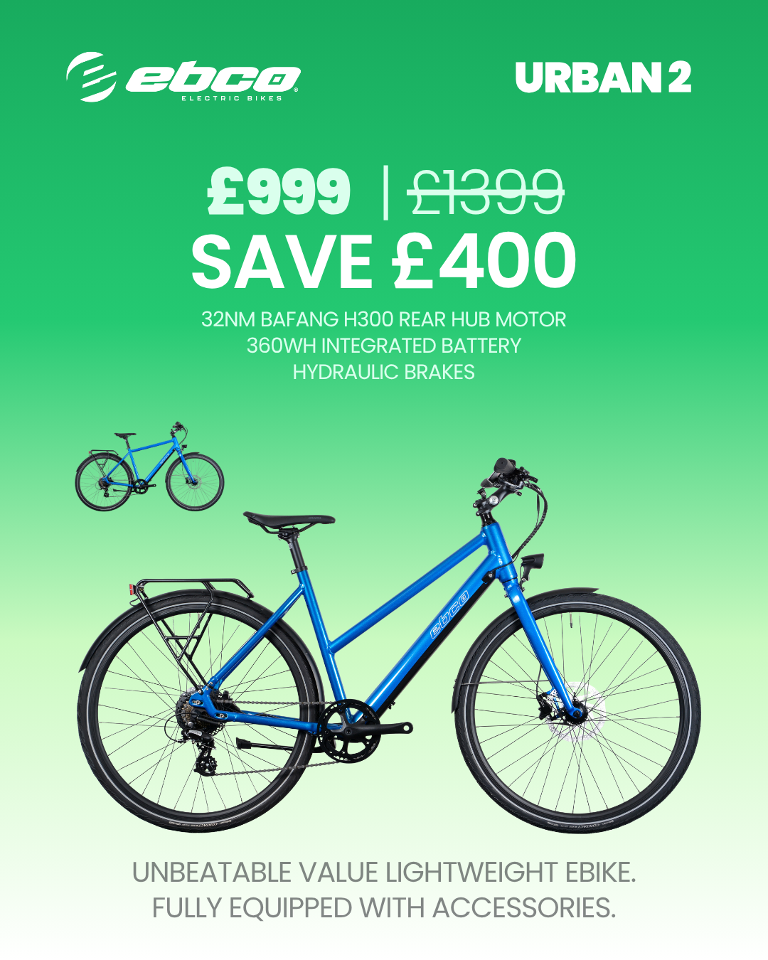 EBCO Urban 2T – The Bicycle Rooms